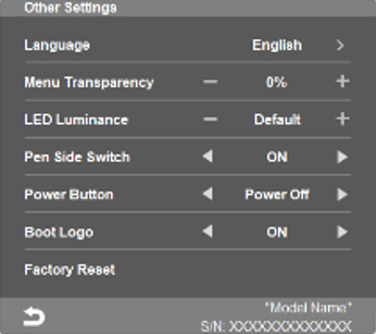 Qu'est-ce que le logo " Boot " dans le menu OSD ? – Wacom